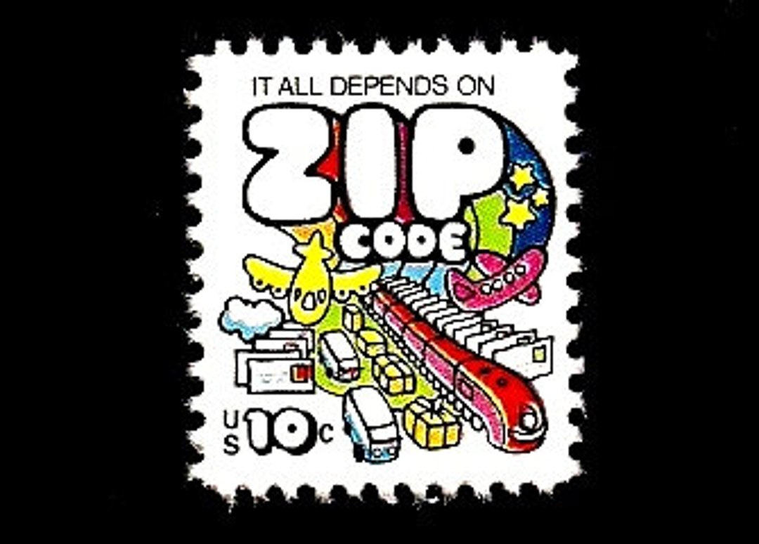 10 ZIP Code Postage Stamps - Pack of (10) Vintage (issued in 1974 ...