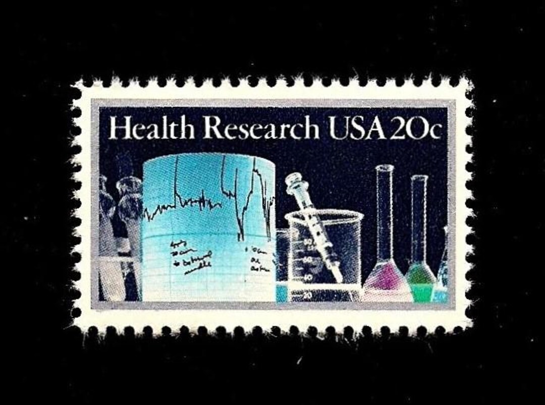 10 Health Research Postage Stamps - Pack of 10 Vintage (issued in 1984 ...