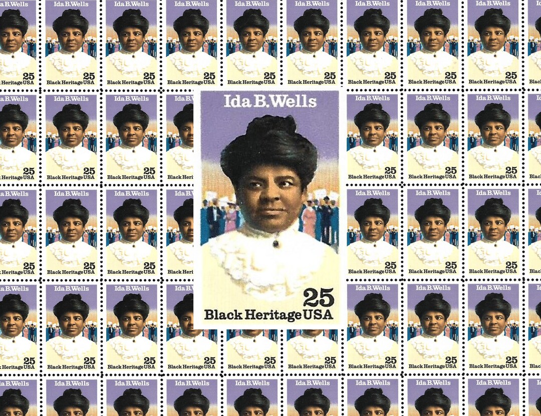 50 Ida B. Wells Full Original Sheet of 50 Vintage issued in 1989 Unused ...