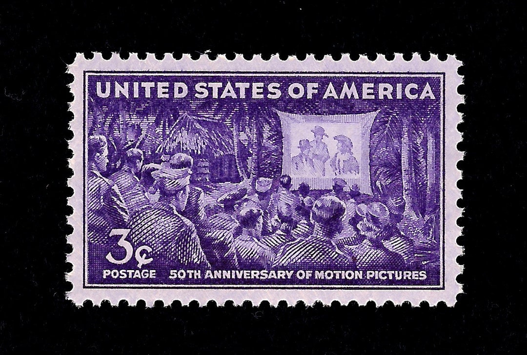 10 Motion Pictures Postage Stamps - Pack of (10) Vintage (issued in ...
