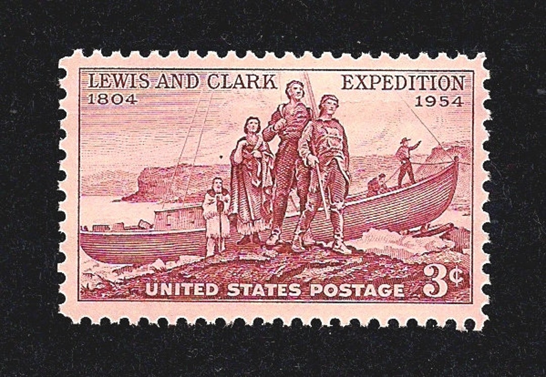 10 Lewis & Clark Postage Stamps - Pack of (10) Vintage (issued in 1954 ...