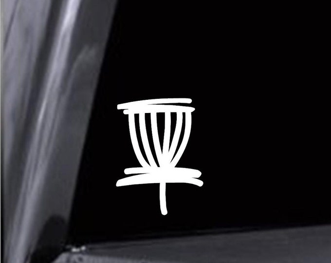 Disc Golf Basket Vinyl Decal Sticker Basket Doodle Perfect for Car ...
