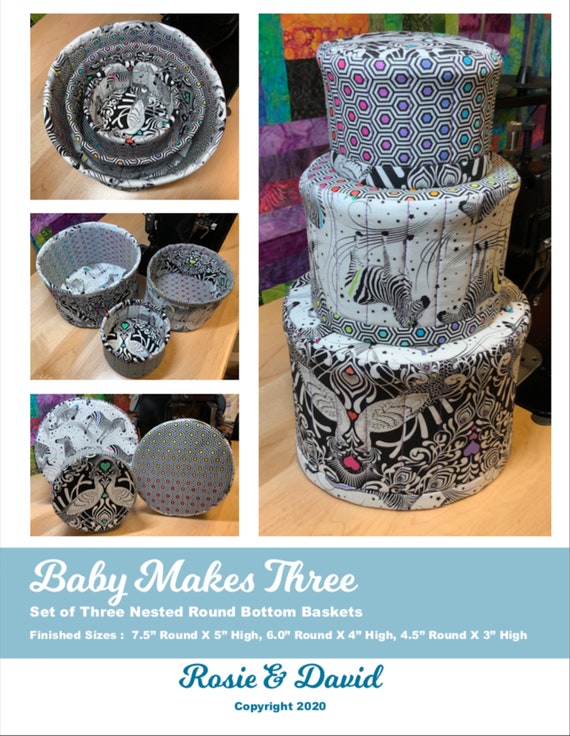 Baby Makes Three Digital Download PDF Pattern Set of Three - Etsy