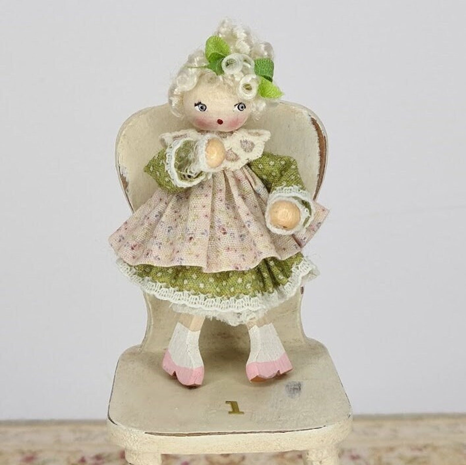 MISS. NOMI Funny Wooden Doll Articulated and Hand Painted - Etsy