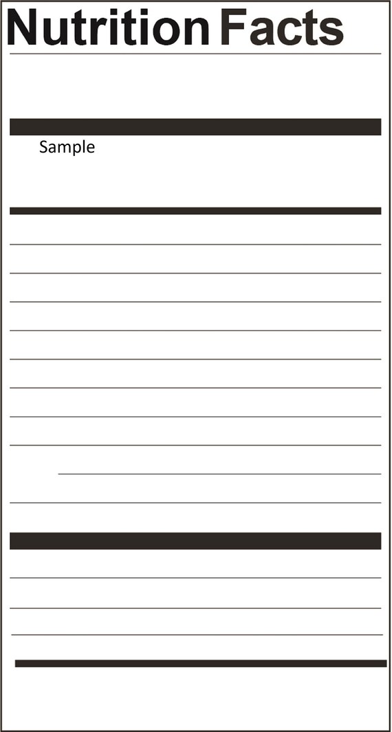 Blank Nutrition Facts SVG Nutrition Facts Template SVG Lupon gov ph