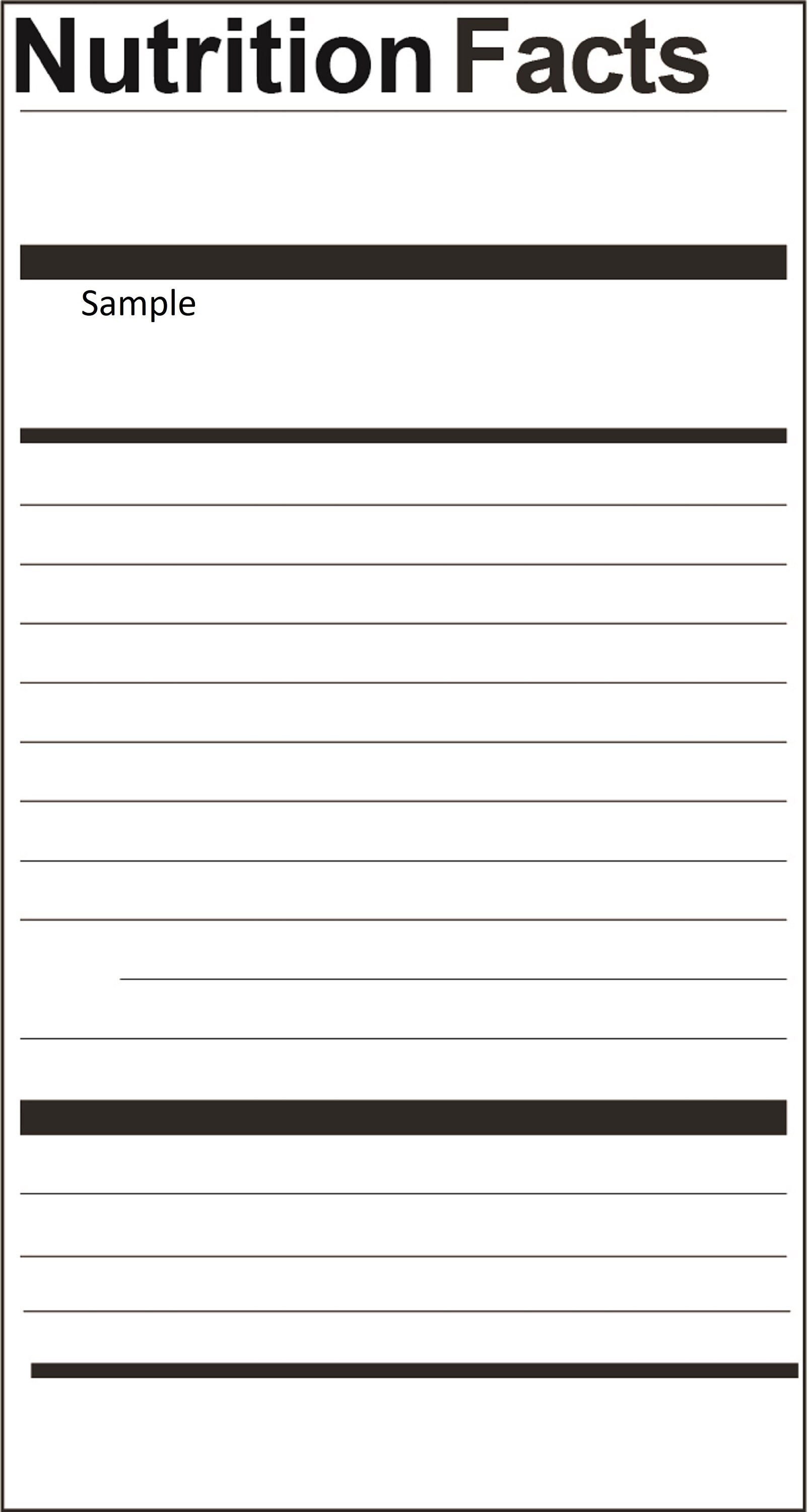 Nutrition Facts Label Png Images PNGWing 55 OFF