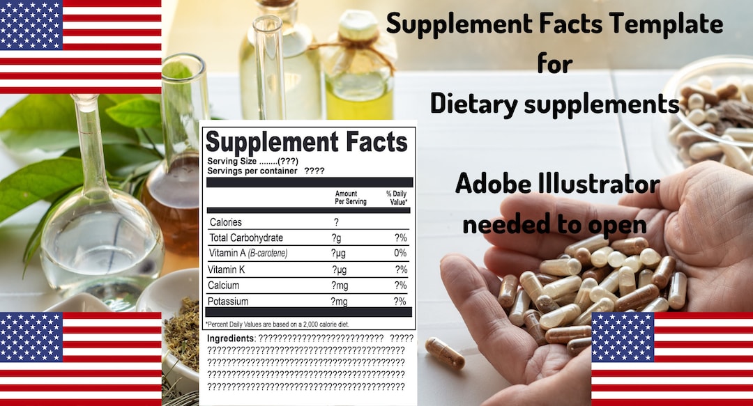 Supplement Facts Format Template for Dietary Supplements. This Format ...