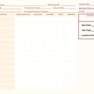 Master Production Schedule Template Editable on Canva.com - Etsy