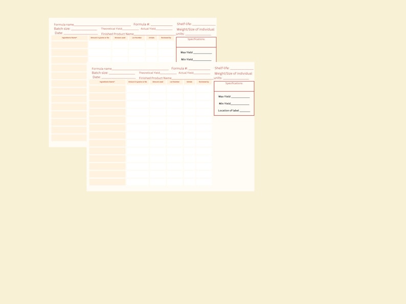 Master Production Schedule Template Editable on Canva.com - Etsy