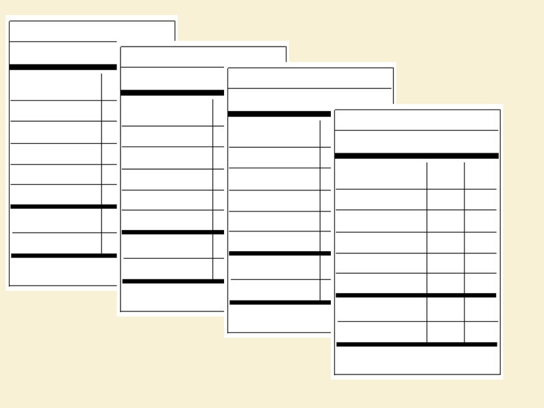 Two Columns FUN Nutrition Facts BLANK Template Double Columns Format ...