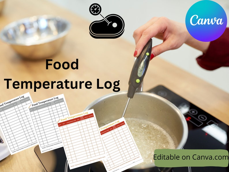 Food Safety Program: Temperature Log Sheet, Refrigerator and Freezer ...