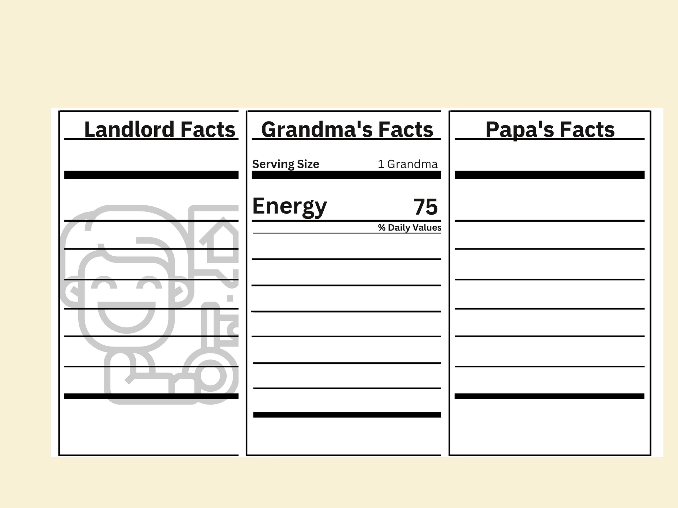 12 Nutrition Facts Templates Standard Format for Designers, Arts, T ...