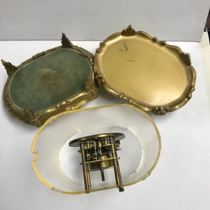 F438 Vintage Mechanical Mantle Table Stand Pendulum Clock Collectible ...