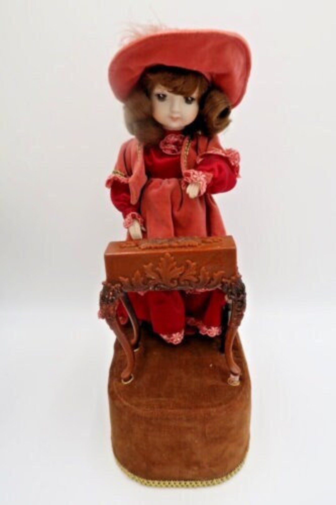 T431 CECILE Music Automatic Doll Piano Music Box Doll Girl ,french ...
