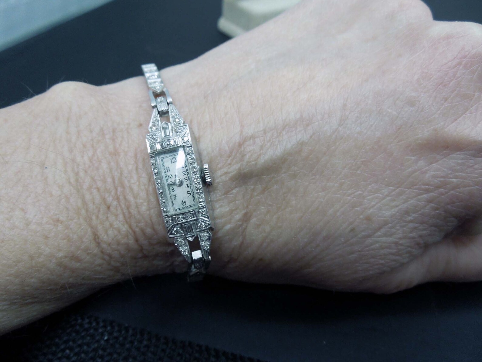 H504 Gorgeous Vintage Platinum 1930s Perfine Diamond Watch 14k Band - Etsy
