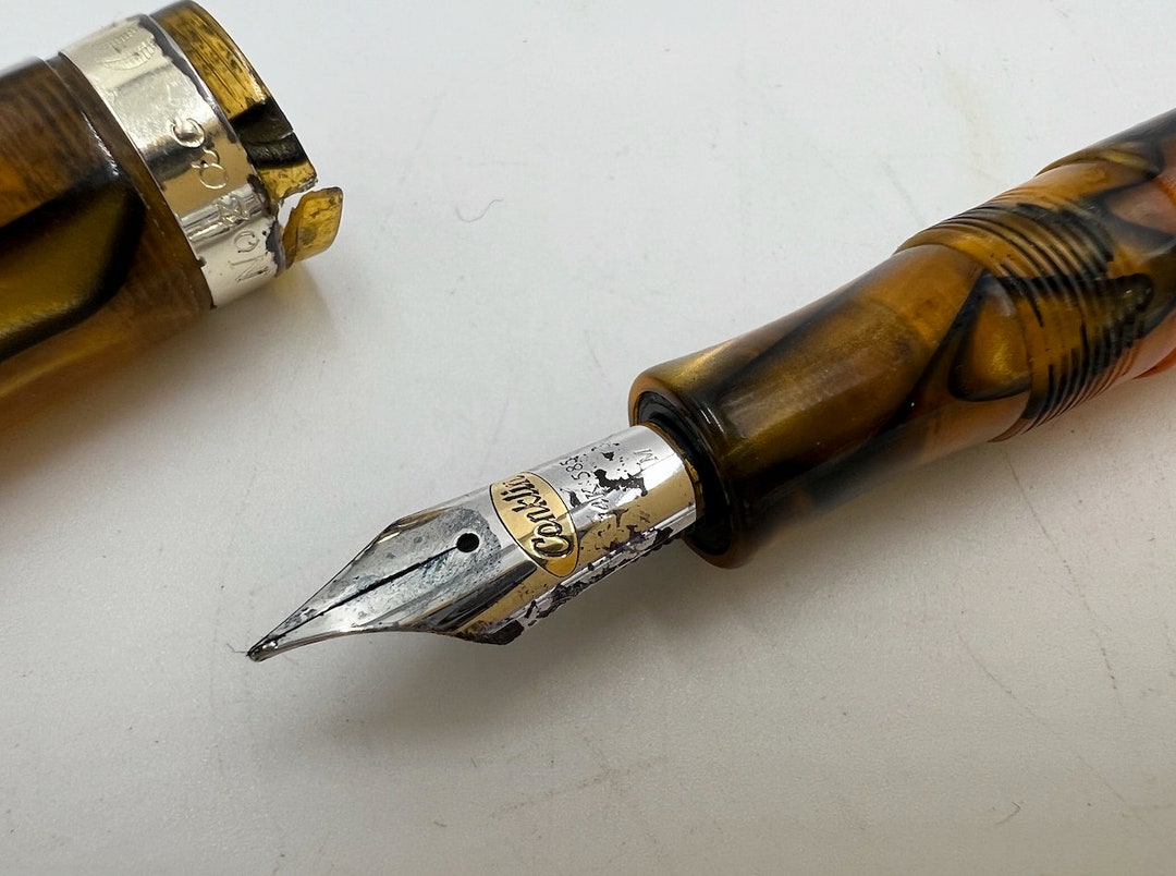 T625 Conklin Nozac Celluloid Fountain Pen 14k Point - Etsy