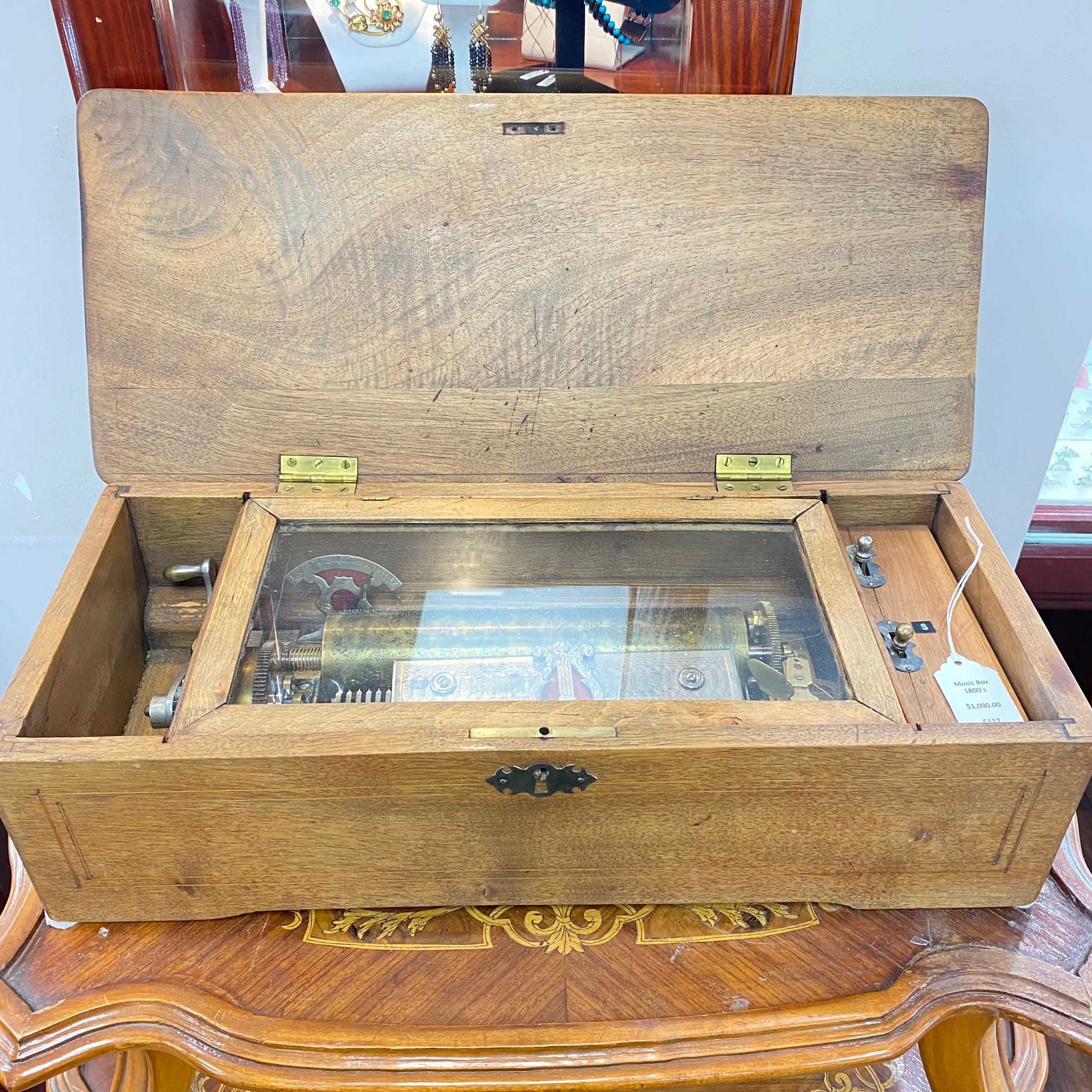 C112c Antique 1800's Wooden Musical Box Working Condition - Etsy