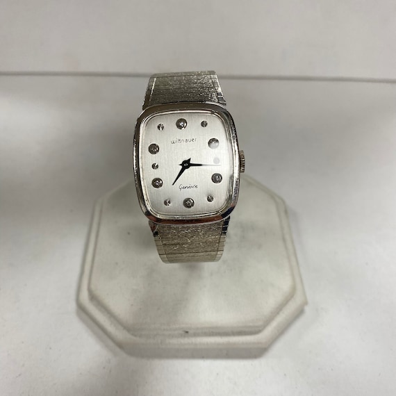 m474 Vintage Wittnauer Geneve Swiss Stainless 17J Mec… - Gem