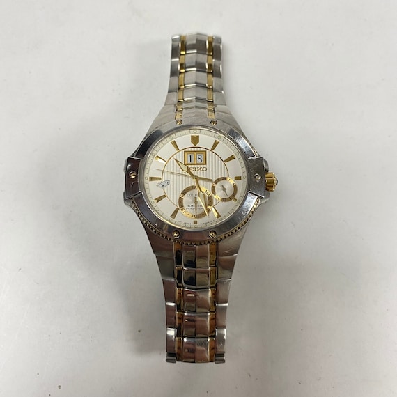 m146 Vintage Seiko Coutura Kinetic Men's Wrist Watch … - Gem