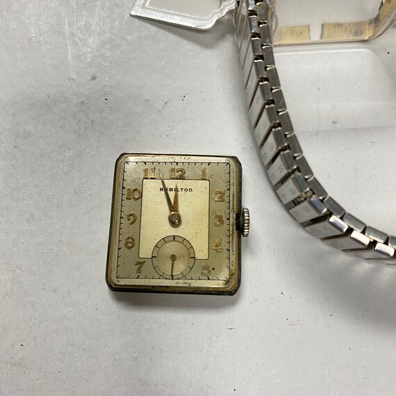 m386 Vintage Hamilton USA 10K Gold Filled 17J Men's W… - Gem