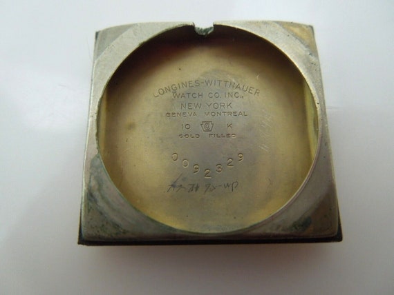 s546 1953 LONGINES Gents Waffle Dial Vintage Dress Wa… - Gem