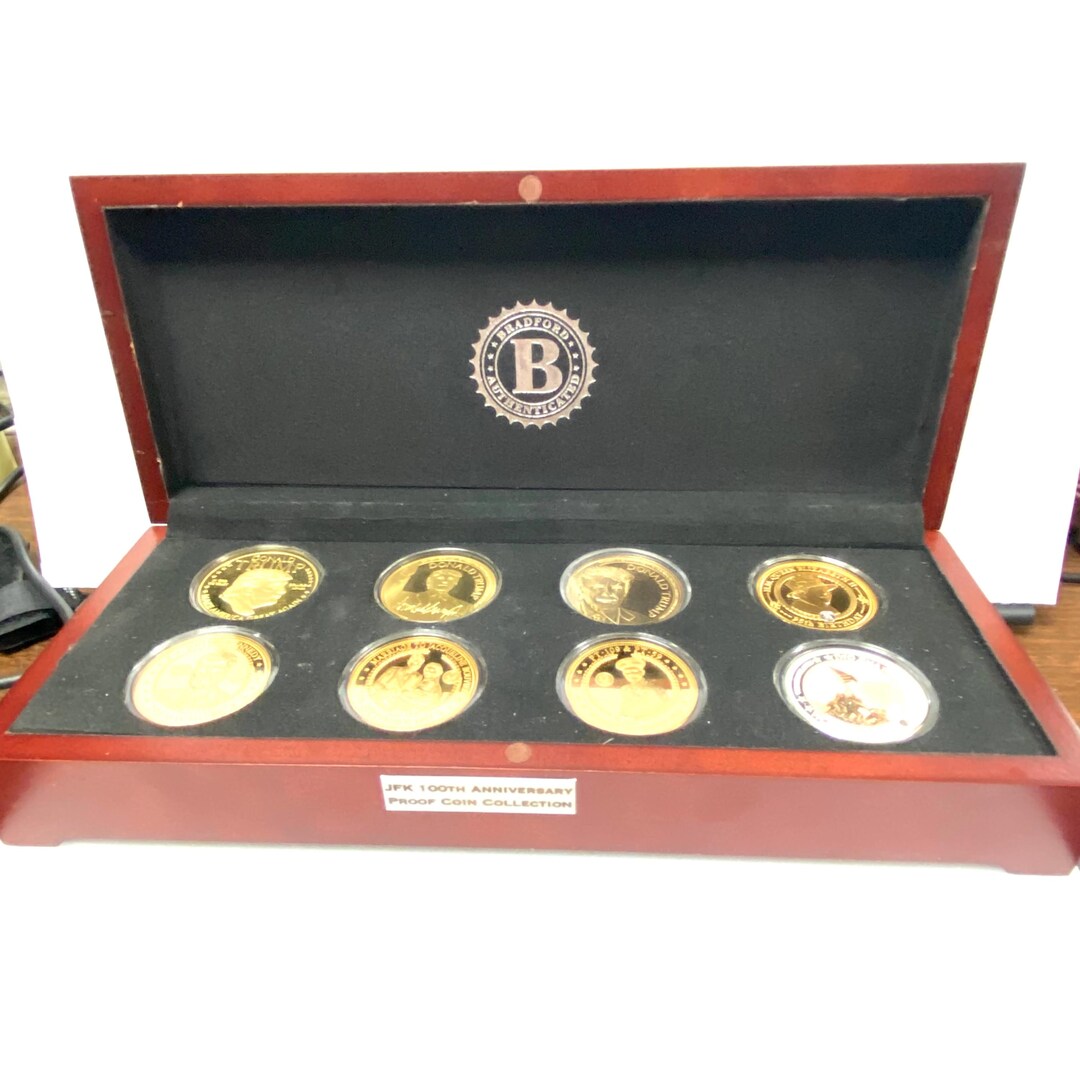 U978 JFK 100th Anniversary Proof 8-coin Collection (bradford Exchange ...