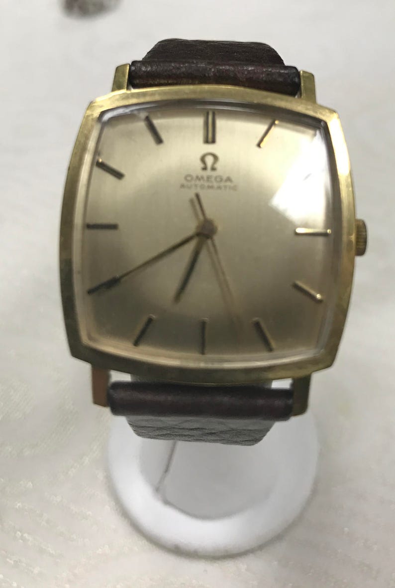 A1018 Vintage Omega Automatic Classic Square Shape Gold Filled - Etsy