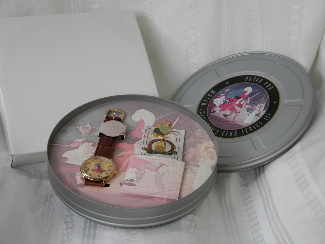 J950 Disney Collector Captian Hook Watch in Movie Reel Case 1994 - Etsy
