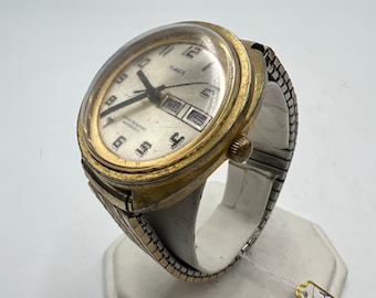 Vintage 1978 Timex Automatic Water Resistant Day & Date Men's Watch W ...