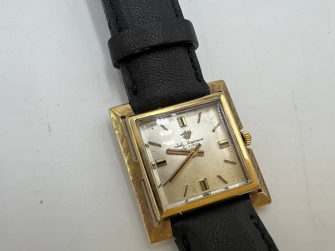T740 Unique Jules Jurgensen 14kt Gold Men's Watch - Etsy