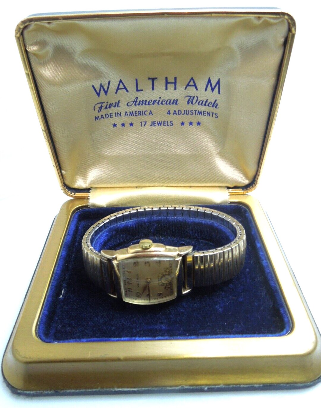 S244 Vintage Waltham 17 Jewels 10k Gold Filled Wrist Watch - Etsy