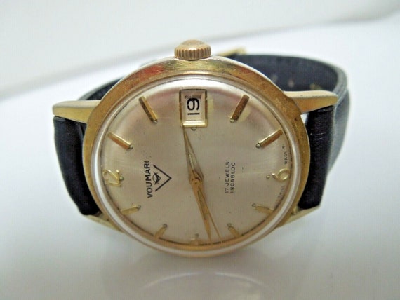 s232 Vintage VOUMARD 17 Jewels In CABLOC Men's Watch … - Gem