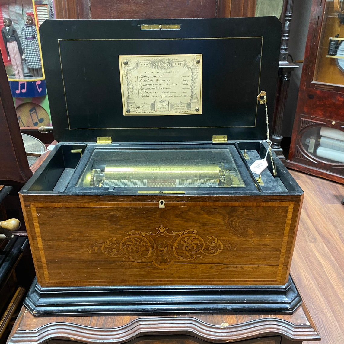 C092 Antique 1800's Collectible Organ Musical Box Working - Etsy