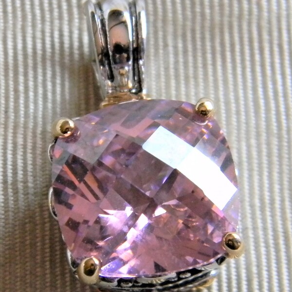 Pink Stone Pendant - Etsy