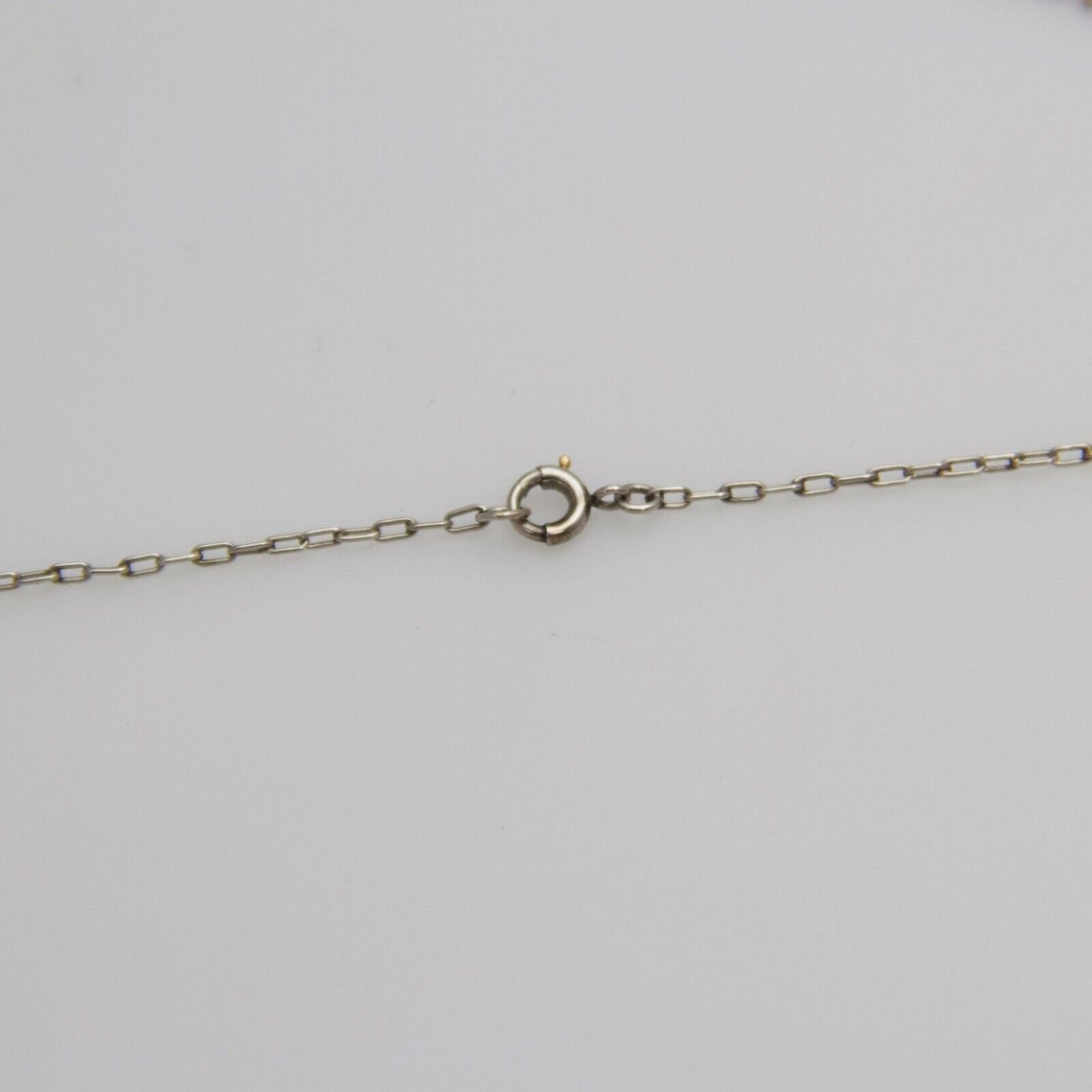 D625 Lovely Platinum Sapphire Diamond Filigree Pendant With 14kt WG ...