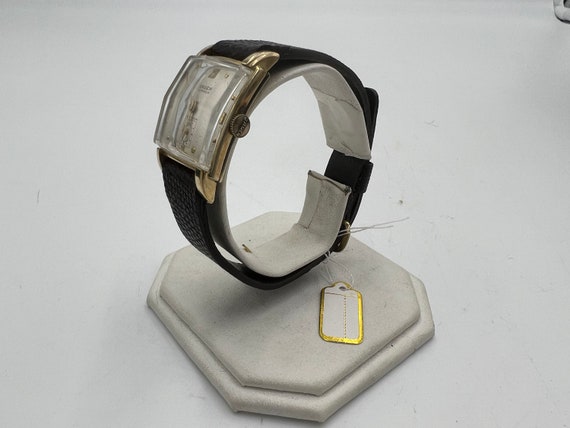 t993 Men's Vintage Gruen Precision Curvex 10kt Gold F… - Gem