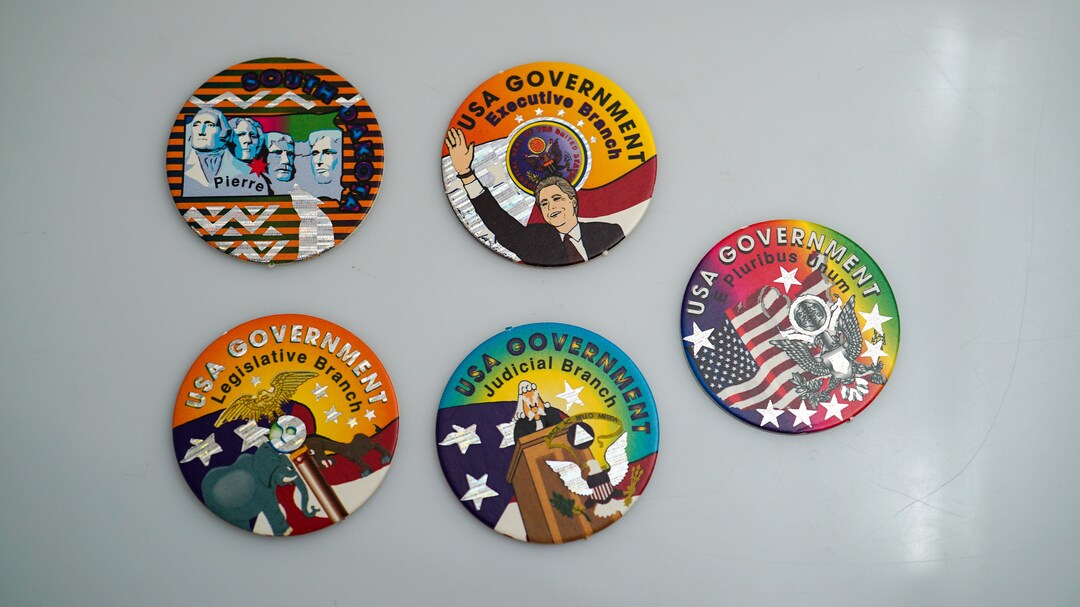 K526 Set of 5 US Government POG Cards - Etsy