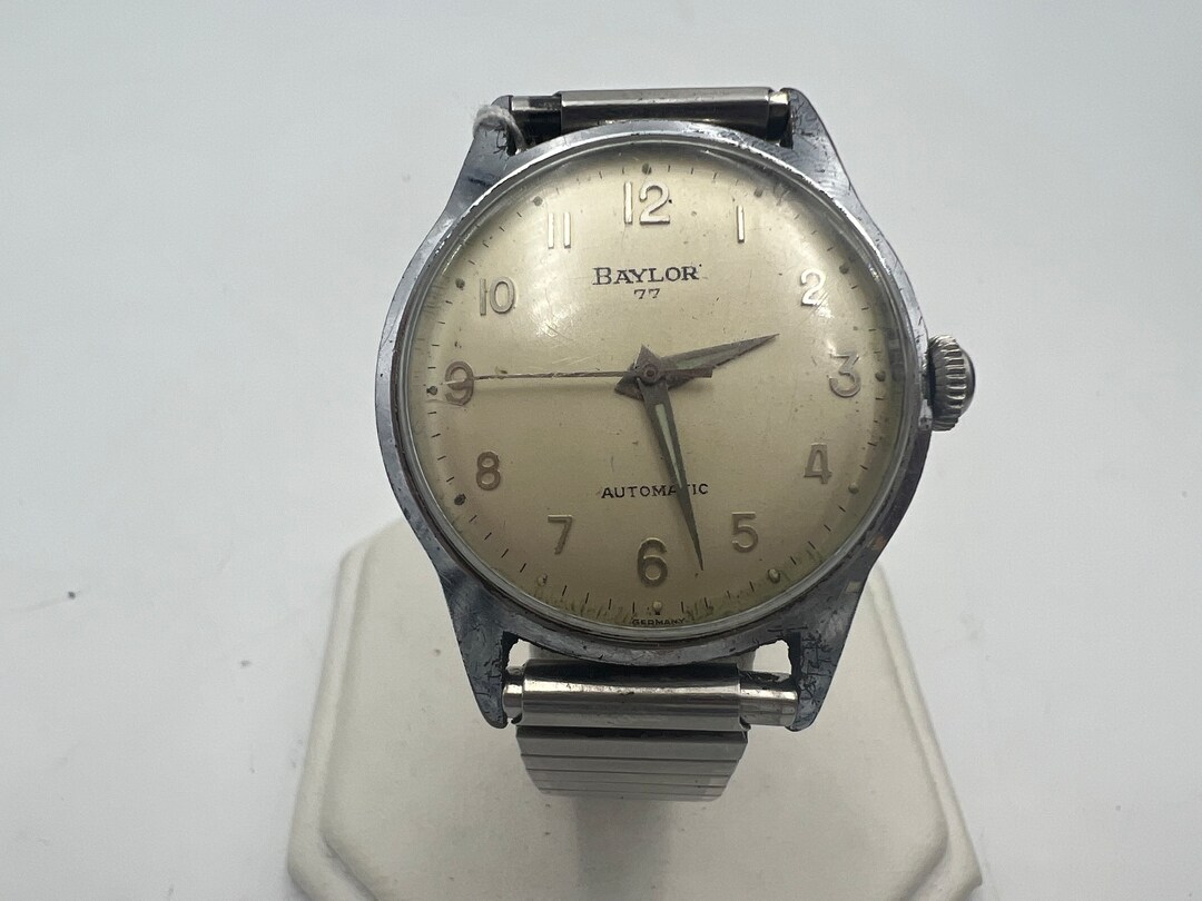 U250 Men's Vintage Baylor 1960s 77 Automatic Stainless Steel Watch - Etsy