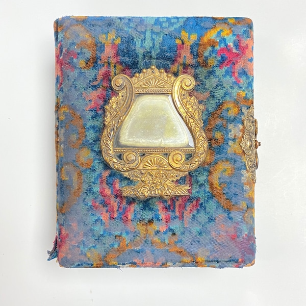 Antique Velvet Photo Box - Etsy