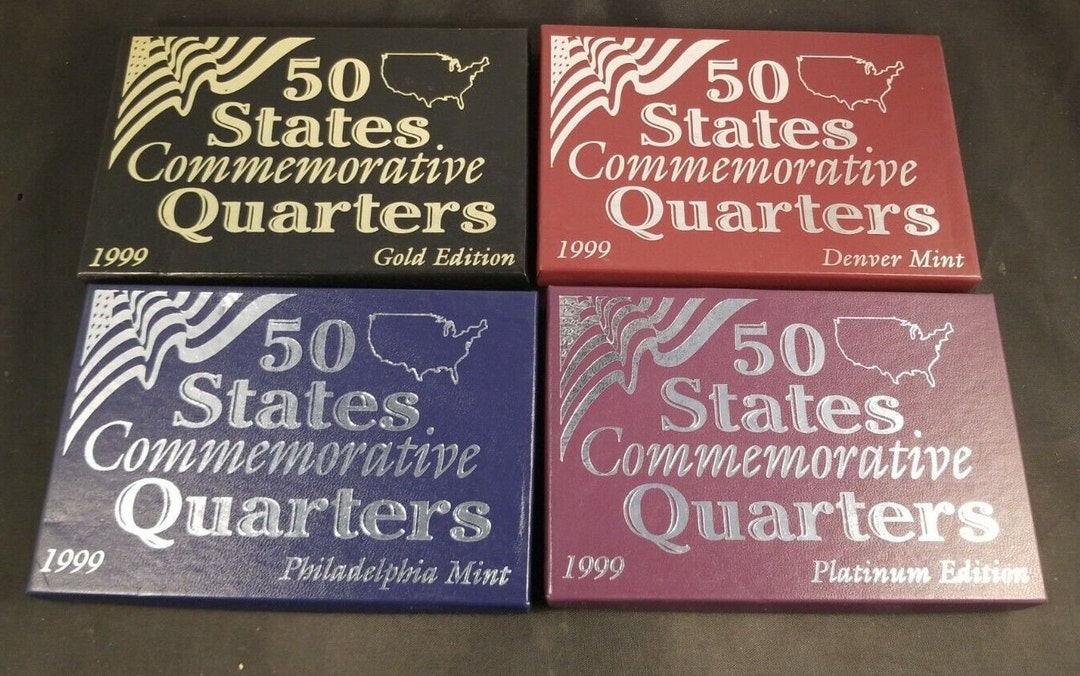 S532 50 States COMMEMORATIVE Quarters: Platinum, Gold, D & P Edition ...