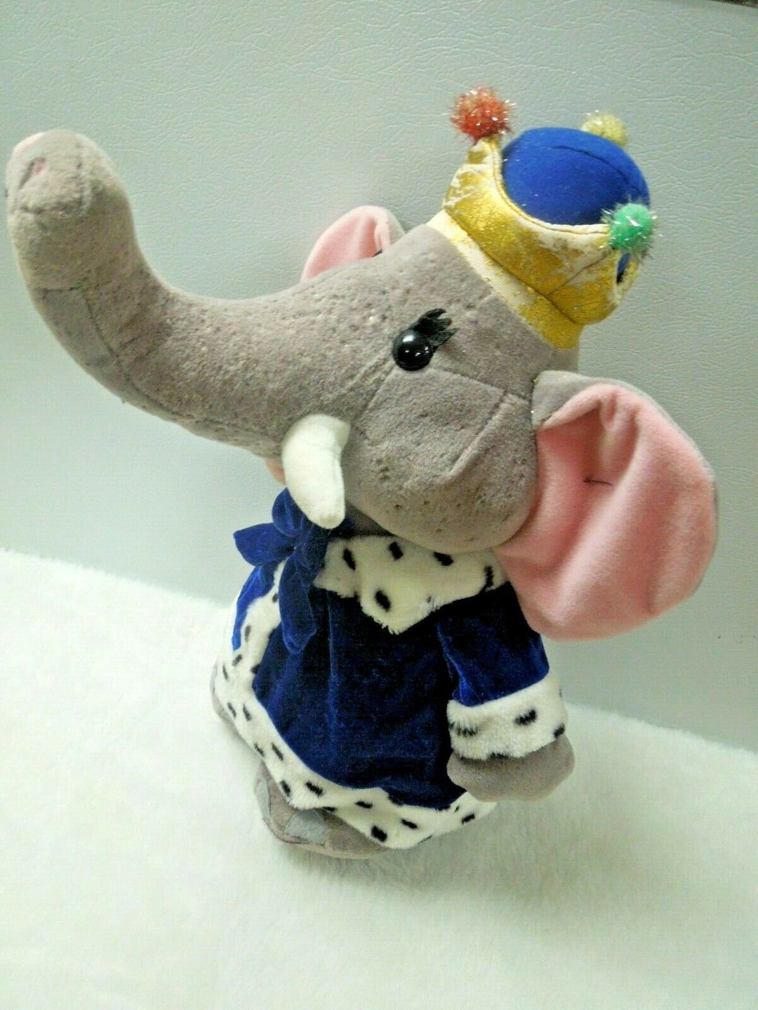 Q834 Original Vintage Nanco Royal Elephant 18" Plush 2000 - Etsy