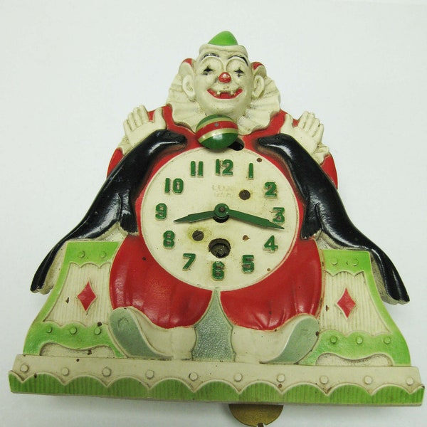 Vintage Clowns Clock - Etsy