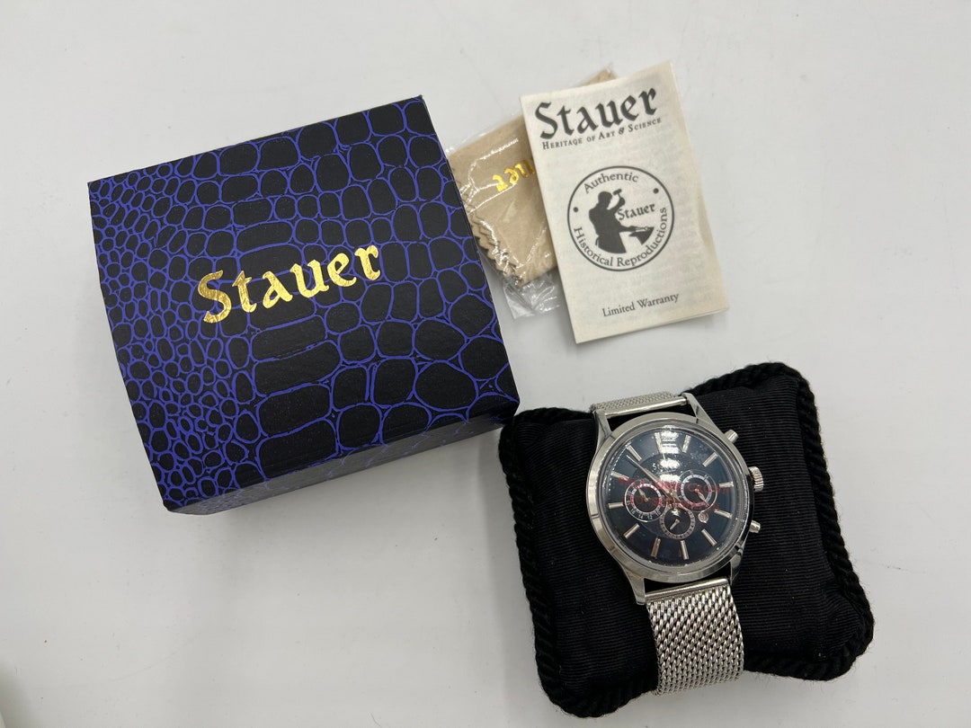 T817 Unique Stauer Day Date Stainless Steel Automatic Wrist Watch - Etsy