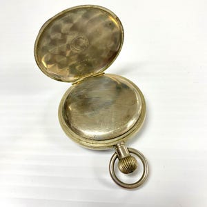 U718 Vintage Berna Swiss Mechanical Pocket Watch Silver Tone 7 Jewels ...