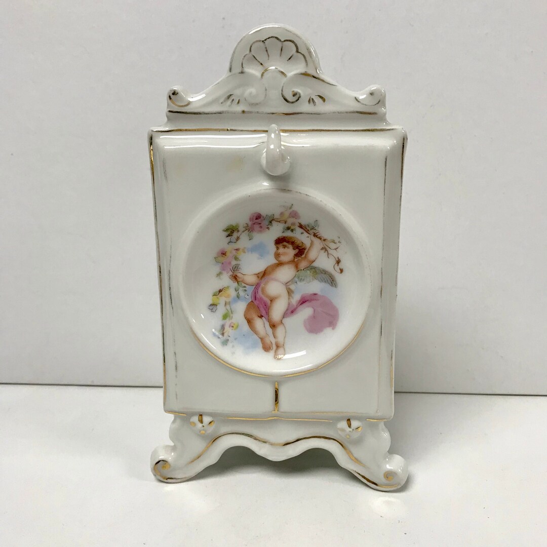 F279 Vintage Ceramic Pocket Watch Holder Stand Case Collectible - Etsy