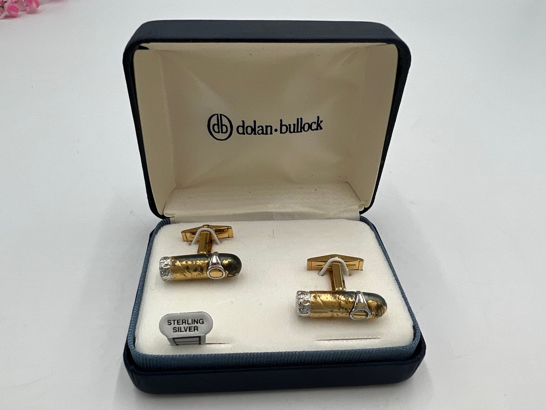 T671 Dolan Bullock Two Tone Cigar Men's Cuff Links - Etsy