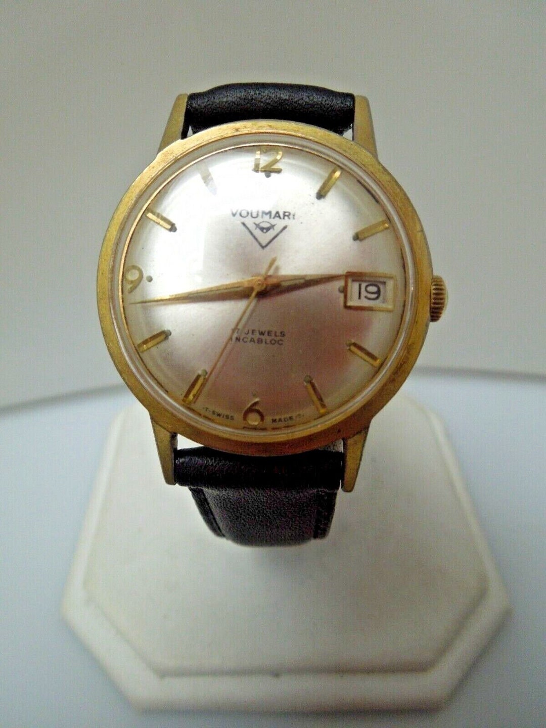 S232 Vintage VOUMARD 17 Jewels in CABLOC Men's Watch Swiss Made - Etsy
