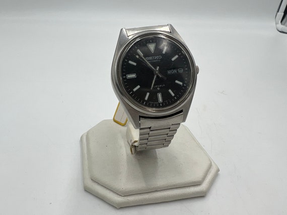t965 Seiko Automatic Day Date "Field Watch" Mid 80s 1… - Gem