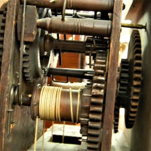 C015c Antique Working Early American Wood Works S.hadley Tall ...