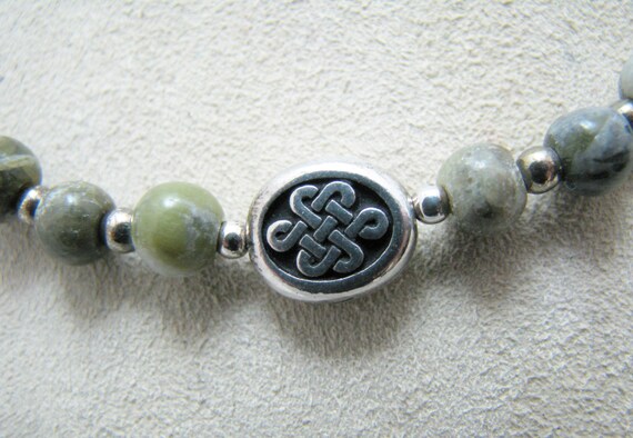 c582 Lovely Connemara Irish Marble and Silver Celtic … - Gem